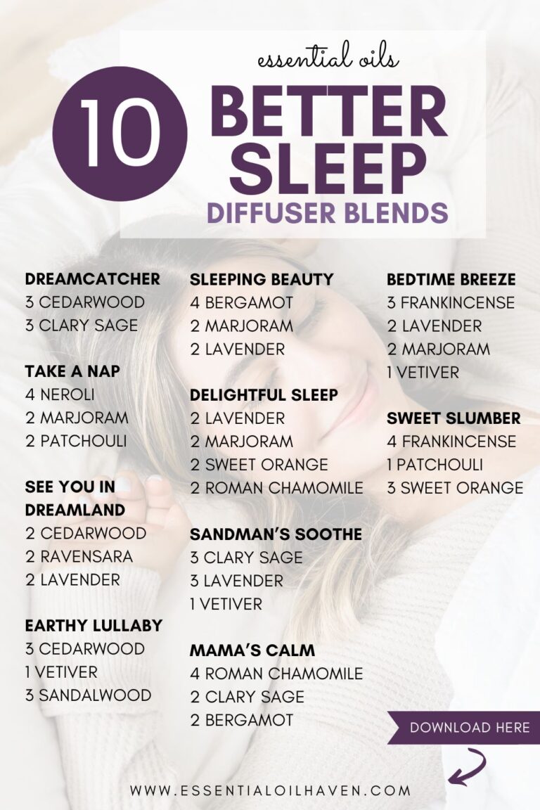 10 Essential Oil Blends For Better Sleep Essential Oil Haven