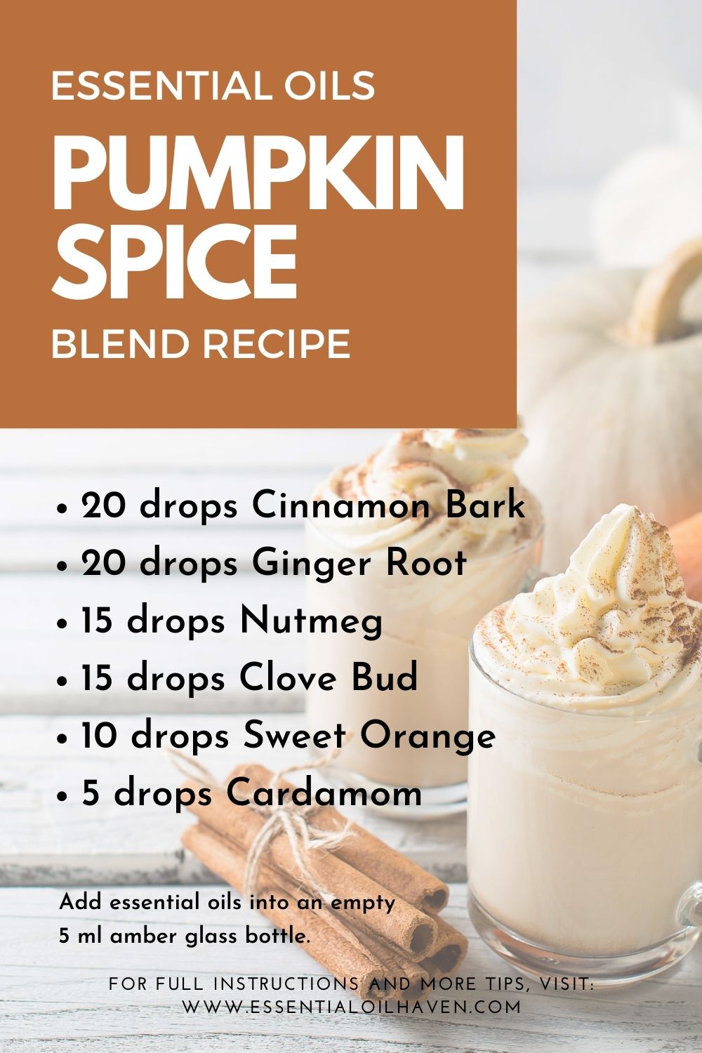 Pumpkin Spice Essential Oil Blend DIY Recipe